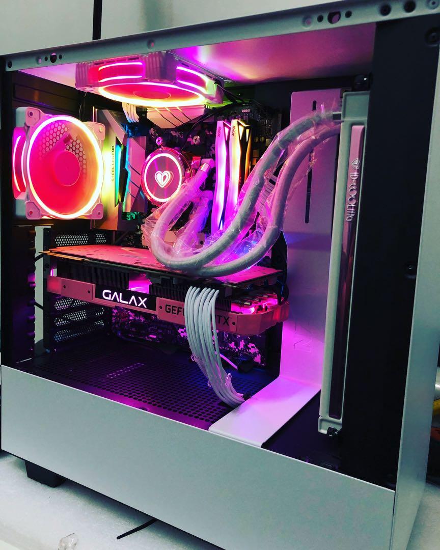 Gaming PC, Pink & White Edition 2020, Electronics, Computers, Desktops ...