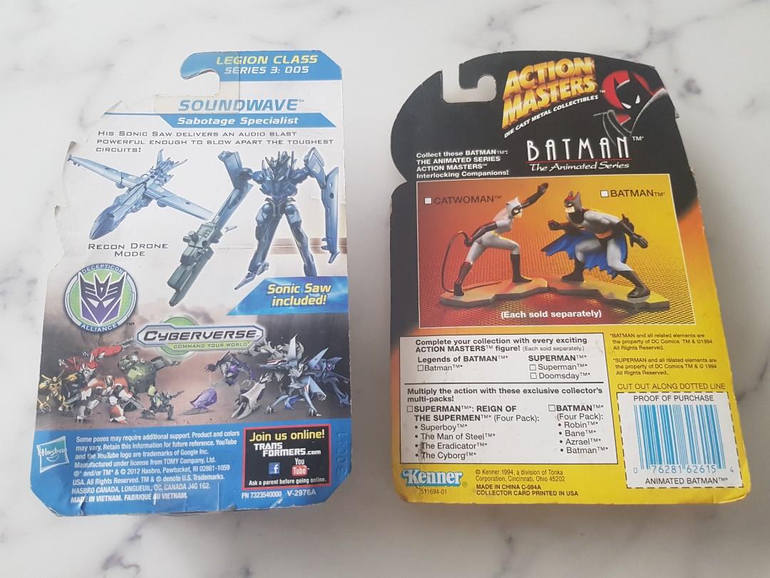 Hasbro Transformers Beast Hunters Soundwave & Kennee Batman Action ...