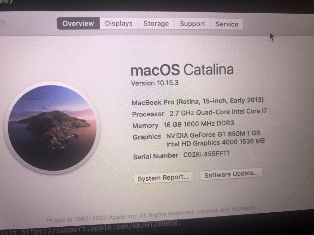 Highest spec Apple MacBook Pro u can find 15inch 15 inch 16gb ram 512 ...