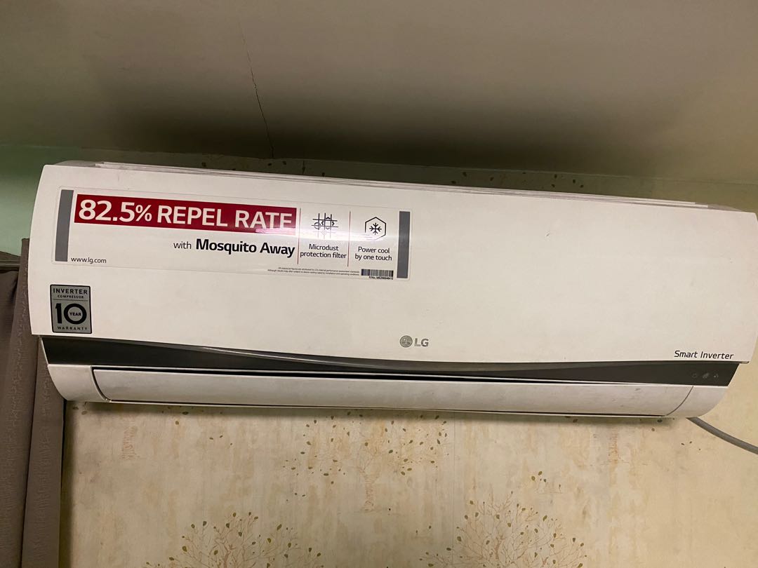 Lg smart inverter split type aircon, TV & Home Appliances, Air ...