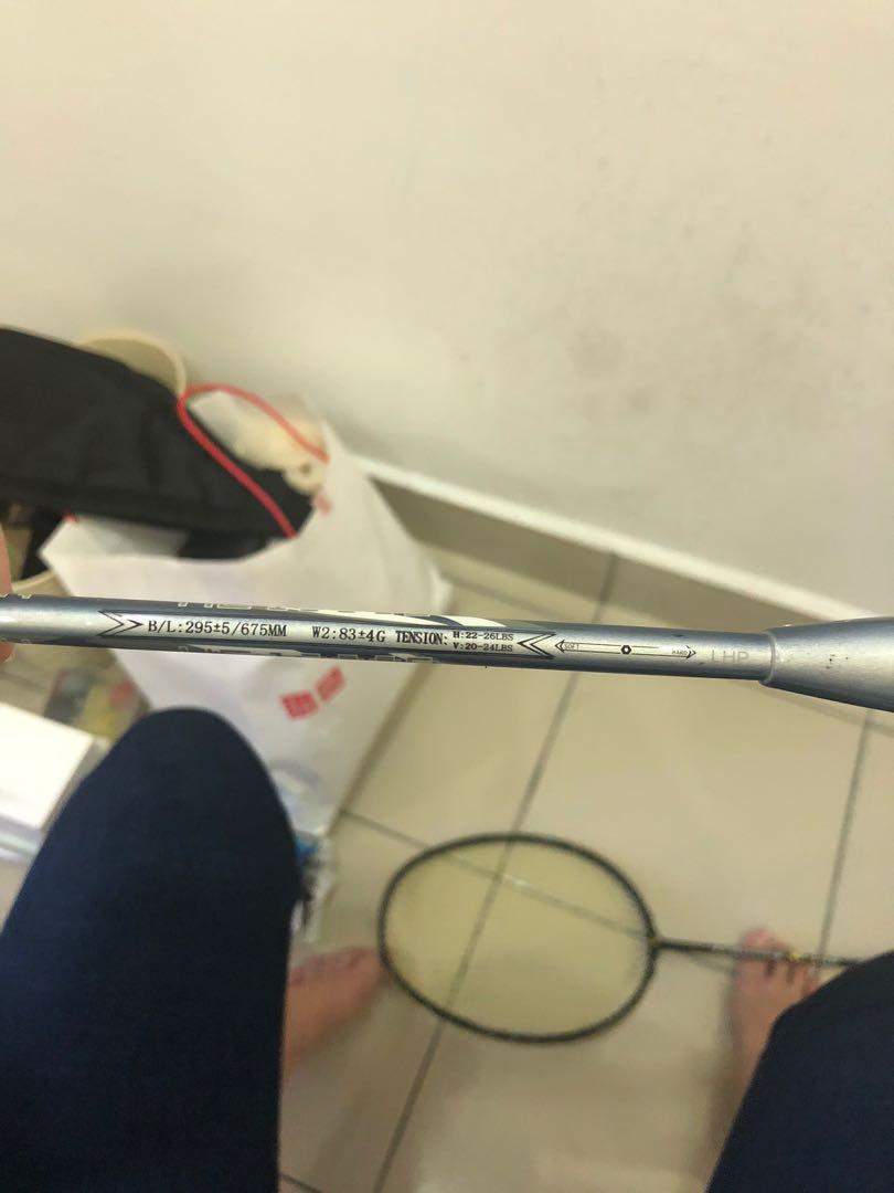 Lining High Carbon HC1000B Badminton Racket, Sports Equipment, Sports ...