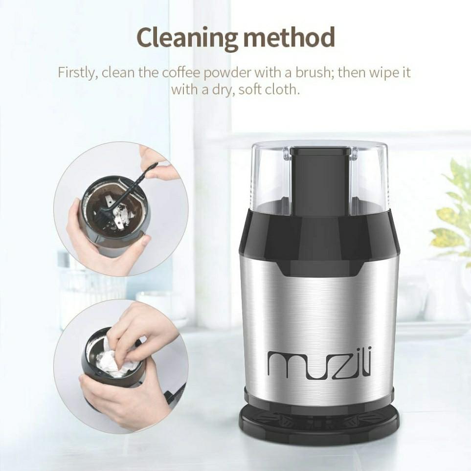 Muzili Electric Coffee Grinder for Coffee Beans Nut & Grain Grinder ...