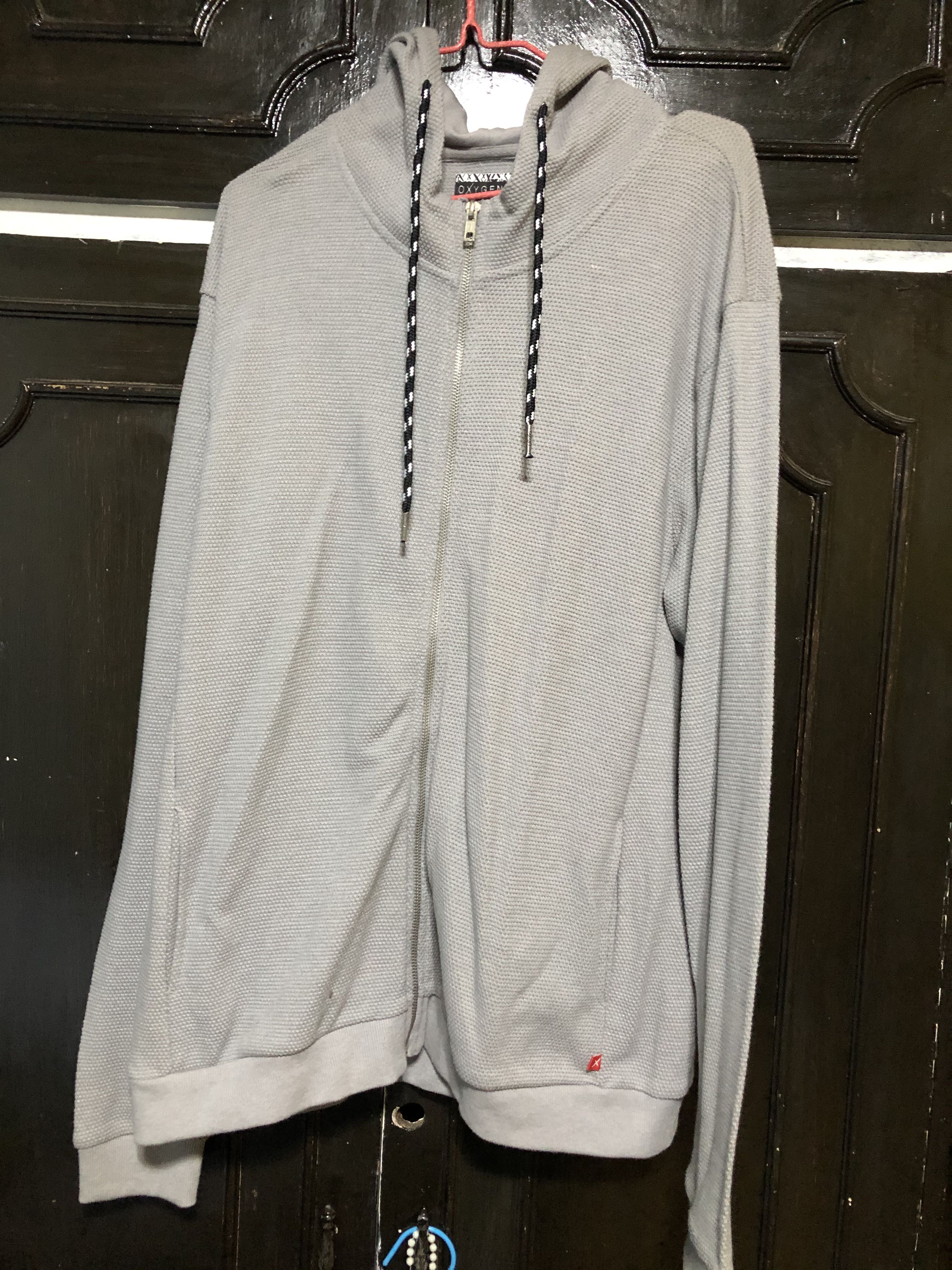 Oxygen -Hoodie Jacket, Men's Fashion, Tops & Sets, Hoodies on Carousell