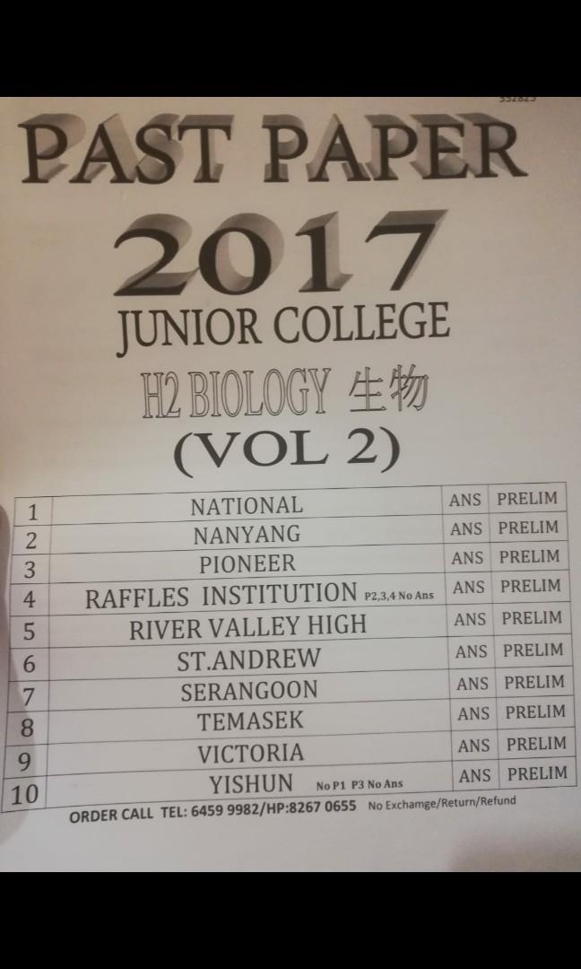 Past year papers for JC "A" Levels, Hobbies & Toys, Books & Magazines ...