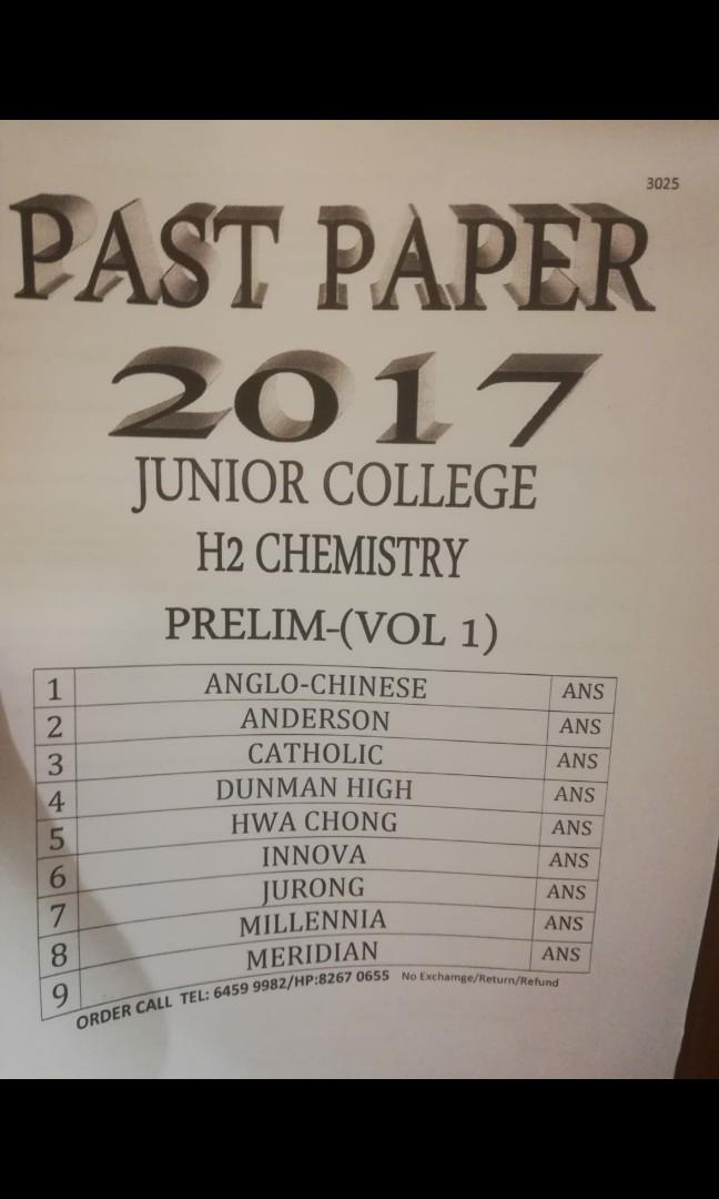 Past year papers for JC "A" Levels, Hobbies & Toys, Books & Magazines ...