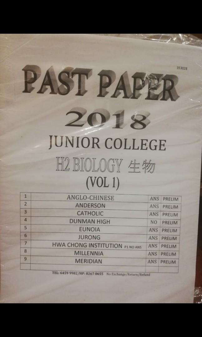 Past year papers for JC "A" Levels, Hobbies & Toys, Books & Magazines ...