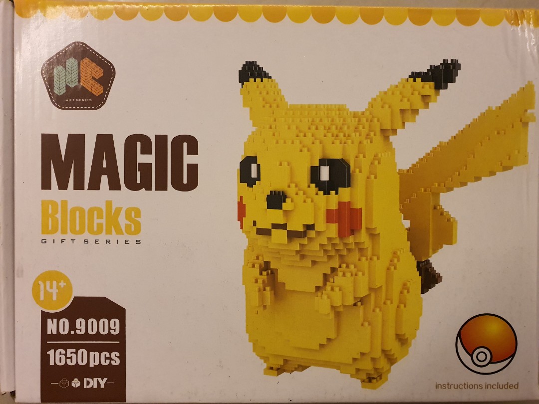 Pikachu Magic Blocks, Hobbies & Toys, Toys & Games on Carousell