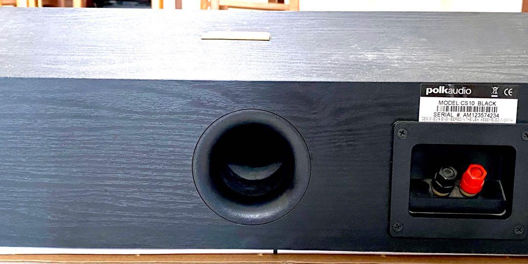 Polk Audio CS10 Center channel speaker (Black), Audio, Soundbars ...