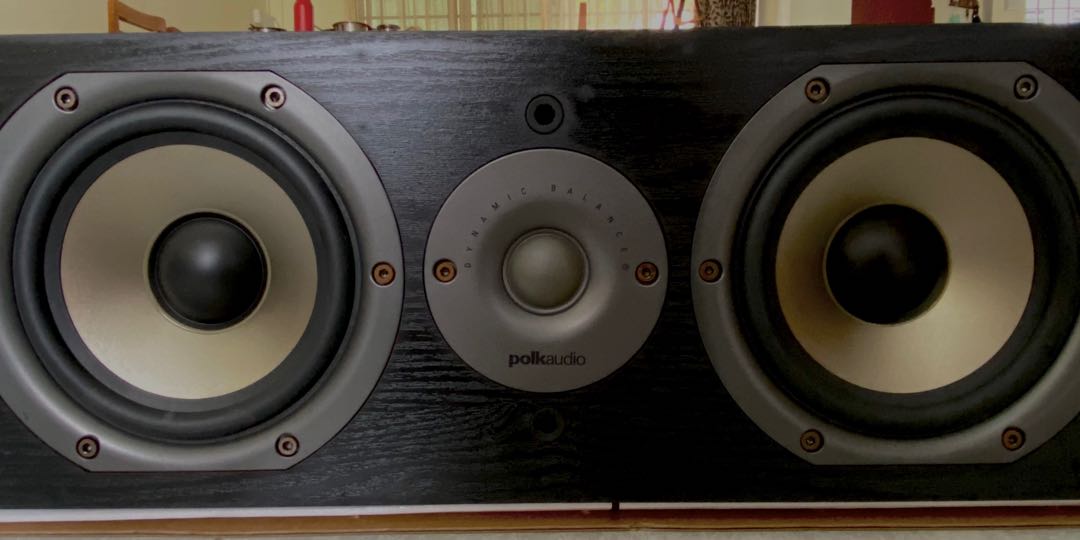 Polk Audio CS10 Center channel speaker (Black), Audio, Soundbars ...