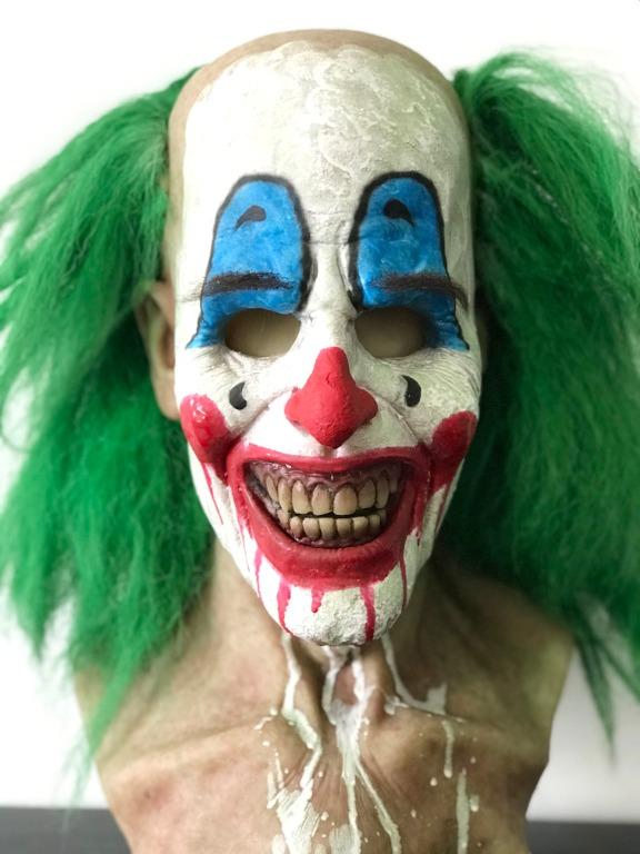 PROFESSIONAL SILICONE MASK - HALLOWEEN MOVIE PROP SCARY ZOMBIE CLOWN ...