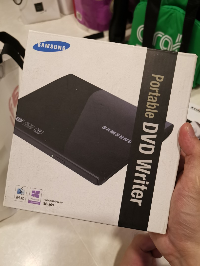 Samsung Portable DVD writer SE-208, TV & Home Appliances, TV ...