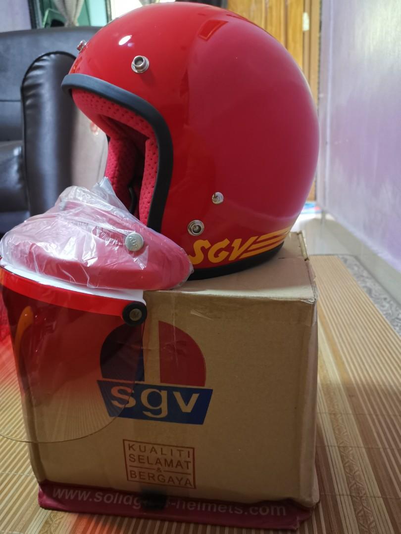 Sgv helmet Special Edition with tinted visor., Motorcycles, Motorcycle ...