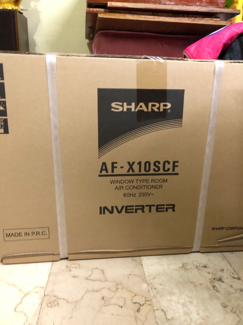 Sharp 1.0HP Window Type Inverter Aircon, TV & Home Appliances, Air ...