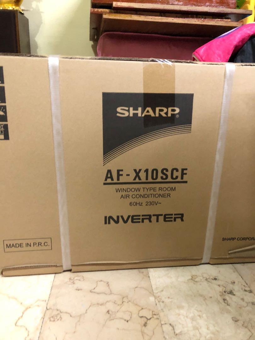 Sharp 1.0HP Window Type Inverter Aircon, TV & Home Appliances, Air ...