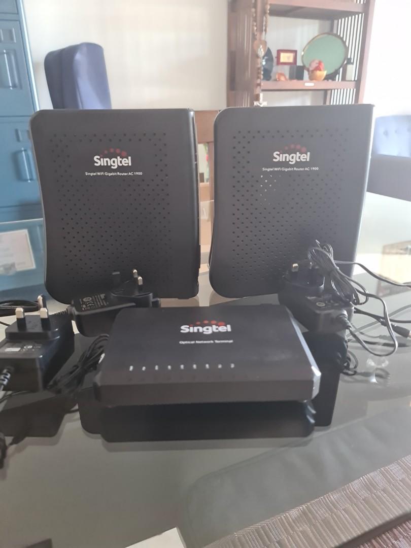 Singtel AC1900 routers and Optical Network Terminal, Computers & Tech ...