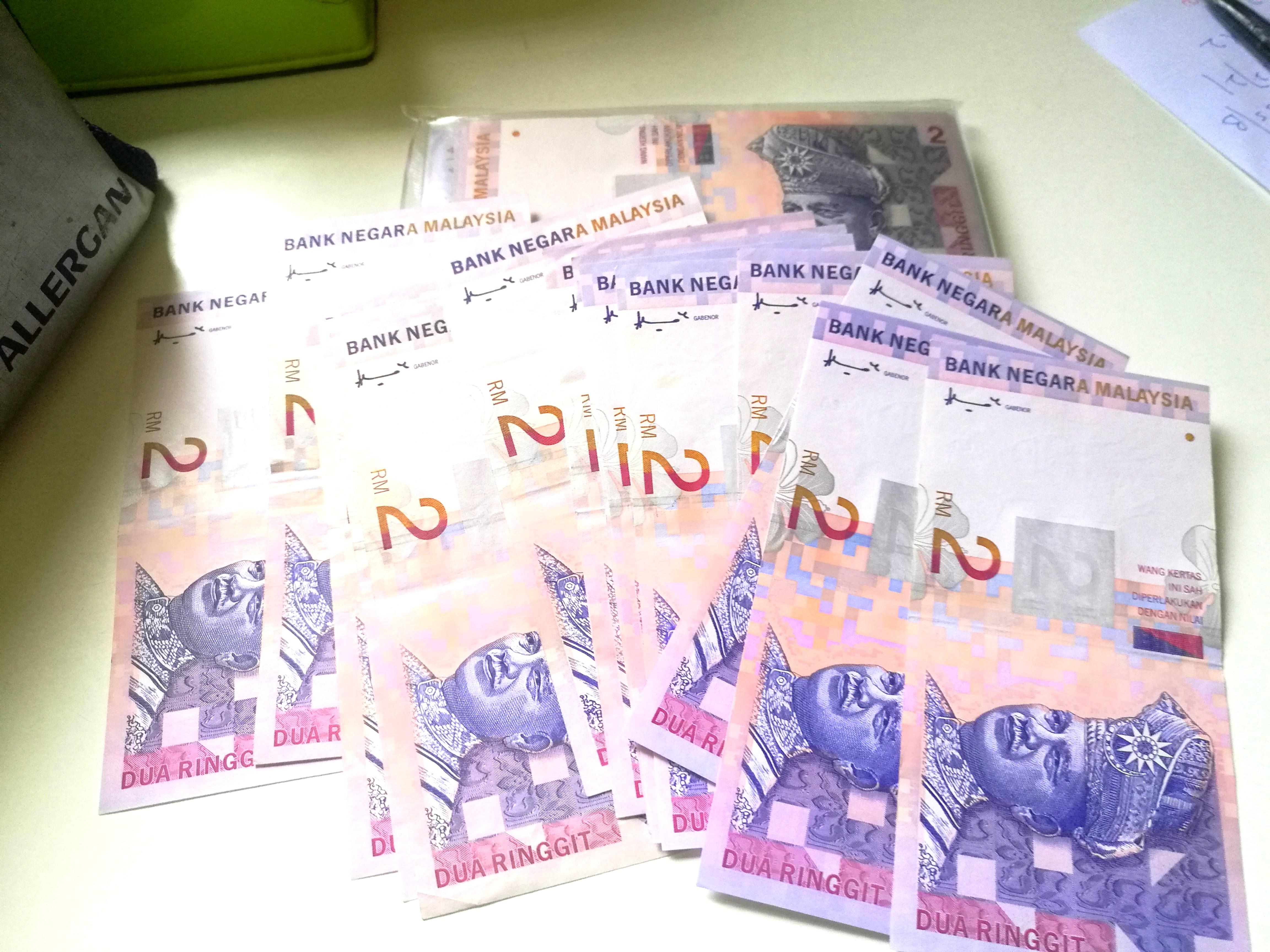 Siri 8 Malaysia RM 2 Banknote Wang Kertas 2 Ringgit Duit Lama GVF - VF ...