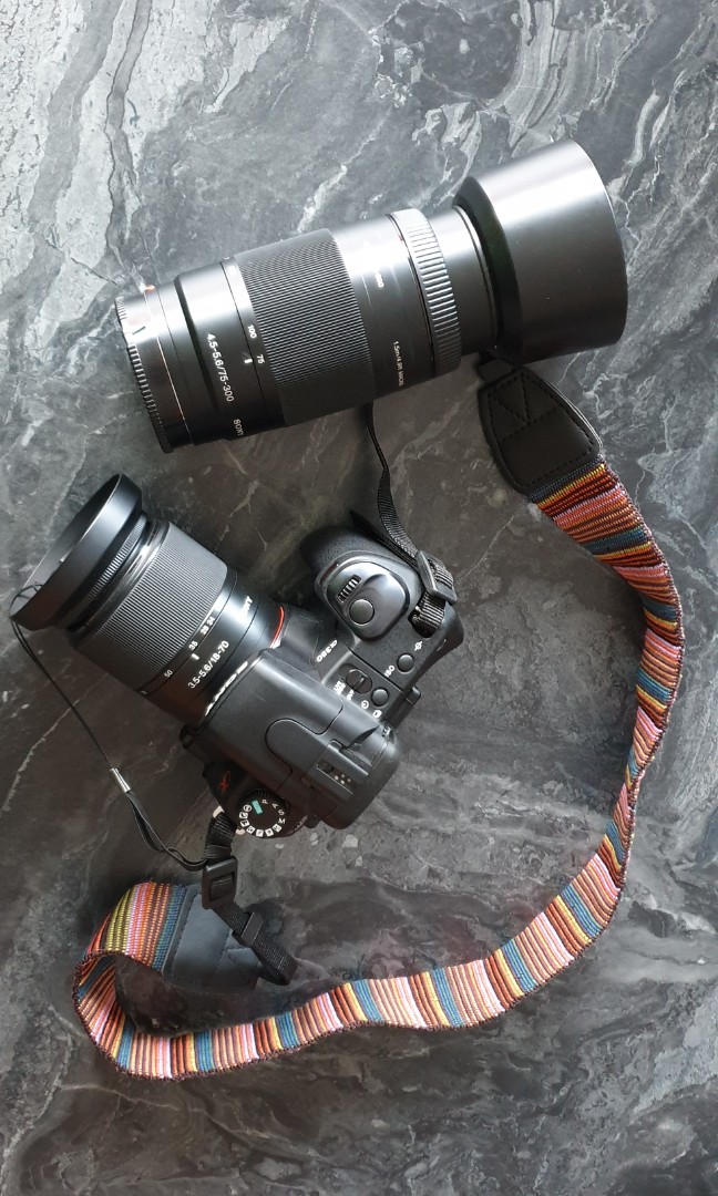 Sony A350 digital camera with zoom lens, Photography, Cameras, Digital ...