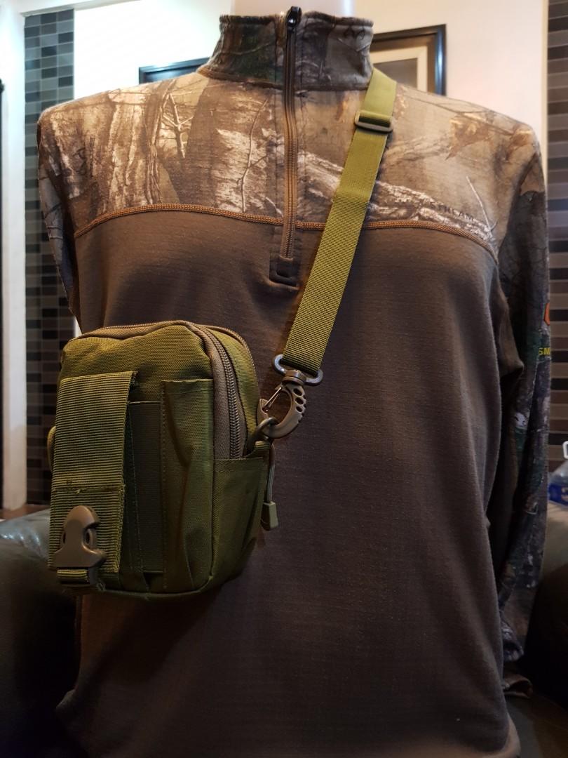 Tactical MOLLE Pouch Sling Bag Commuter Sling Bag, Men's Fashion, Bags ...