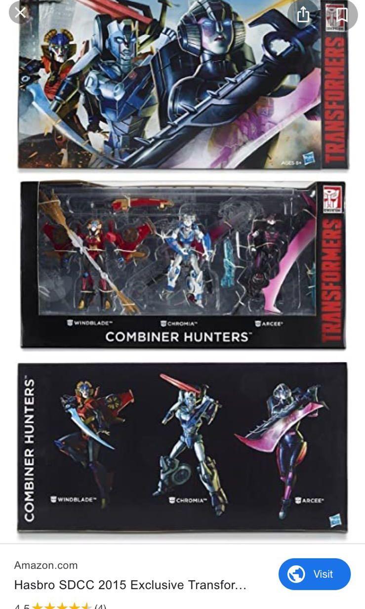 Transformers combiner hunters windblade, chromia and arcee, Toys ...
