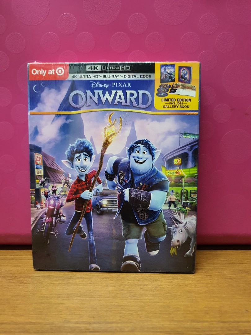 USA Blu Ray 4K UHD - Onward (Disney, Pixar, Target Exclusive w Gallery ...