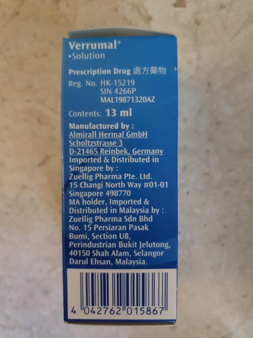 Verrumal - Solution (Warts Therapeutic), Beauty & Personal Care, Foot ...