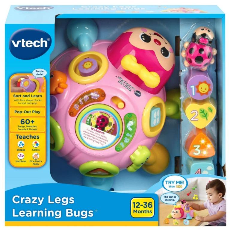 Vtech Crazy Legs Learning Bugs Pink, Hobbies & Toys, Toys & Games on ...
