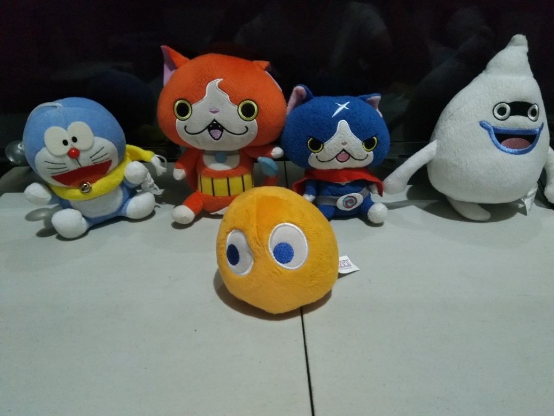 Yokai/Doraemon/Pac-Man Plush Bundle, Hobbies & Toys, Toys & Games on ...