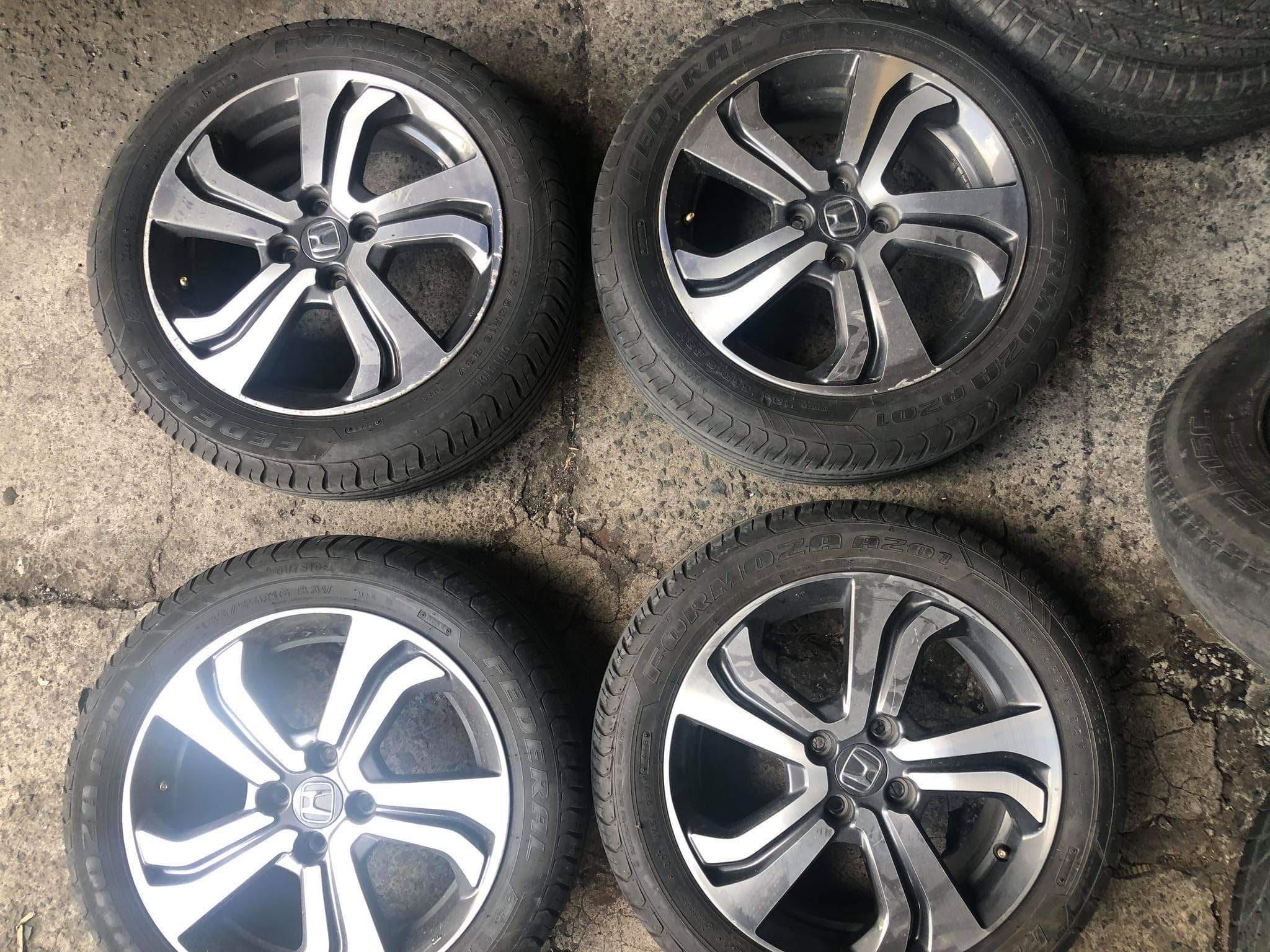 16" Honda City Mags used 4Holes pcd 100 with 185-55-r16 federal used ...
