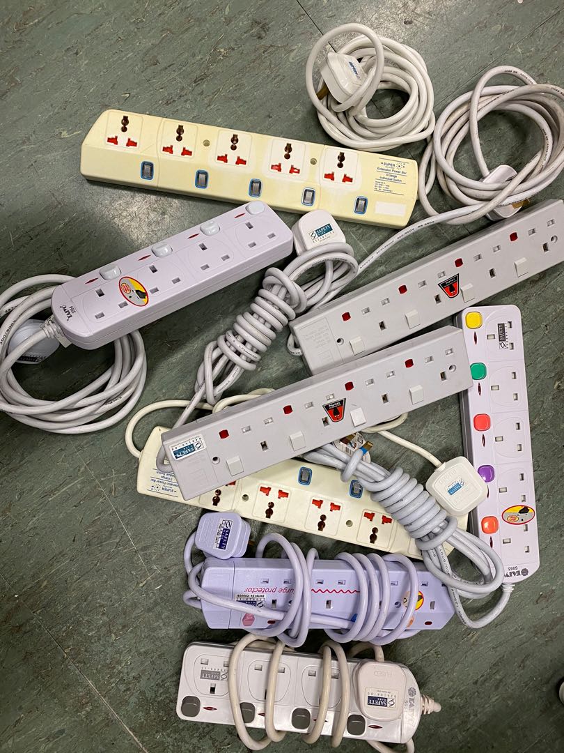 3m power extension cords with safety mark, TV & Home Appliances ...