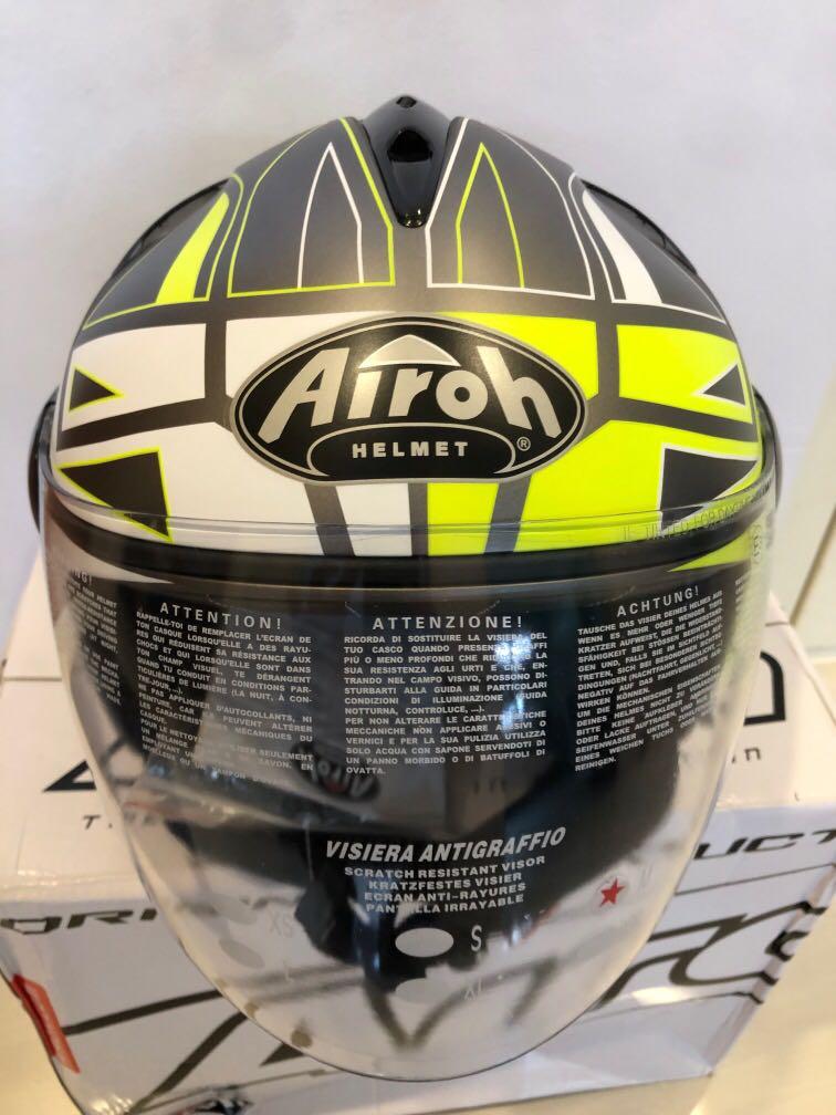 Airoh Jet Helmet, Motorcycles, Motorcycle Apparel on Carousell