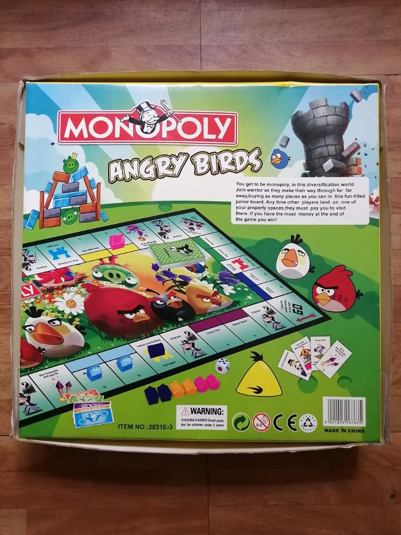 Angry Birds Monopoly Board Game, Hobbies & Toys, Toys & Games on Carousell
