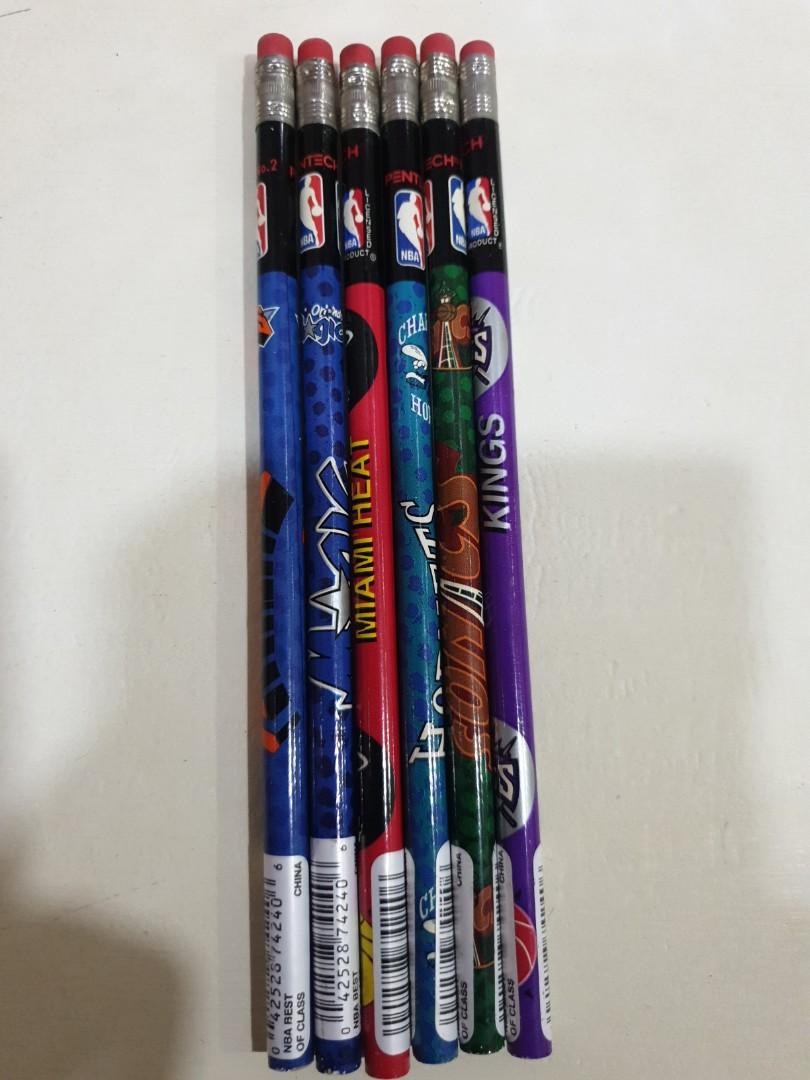 Assorted NBA pencils x 6, Hobbies & Toys, Stationery & Craft ...