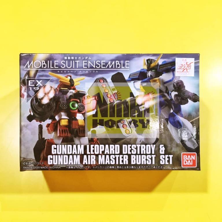 Bandai 限定 Mobile Suit Ensemble MSE EX 19 Gundam Leopard Destroy & Air Master Burst Set 重裝重奏 機動戦士 ...