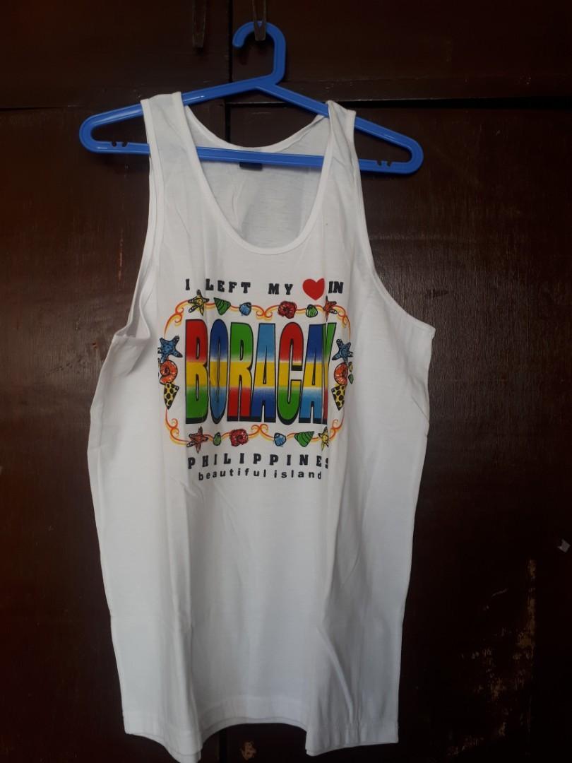 Boracay Souvenir Sando, Men's Fashion, Tops & Sets, Formal Shirts on ...