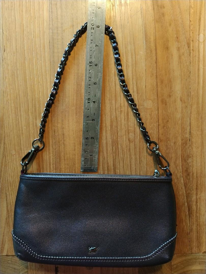 Braun Buffel Authentic Leather Purple Handbag, Women's Fashion, Bags ...