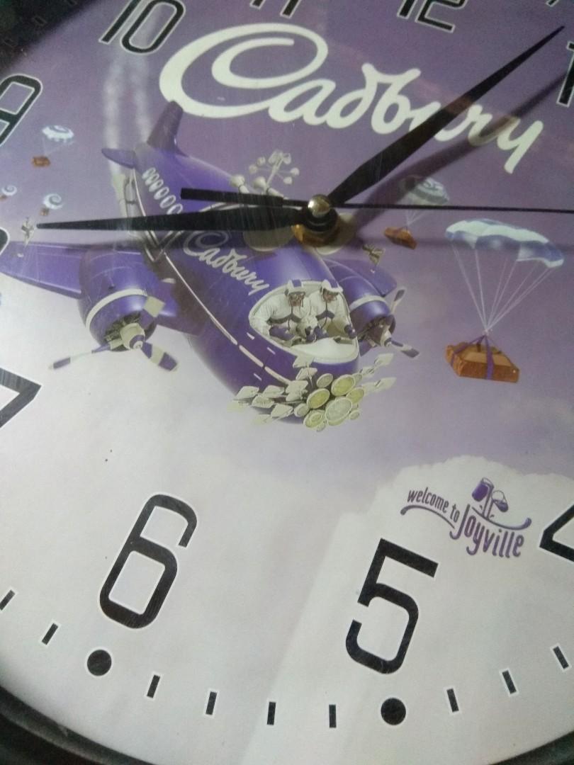 Japan Cadbury Choco wall clock battery operated, Furniture & Home ...
