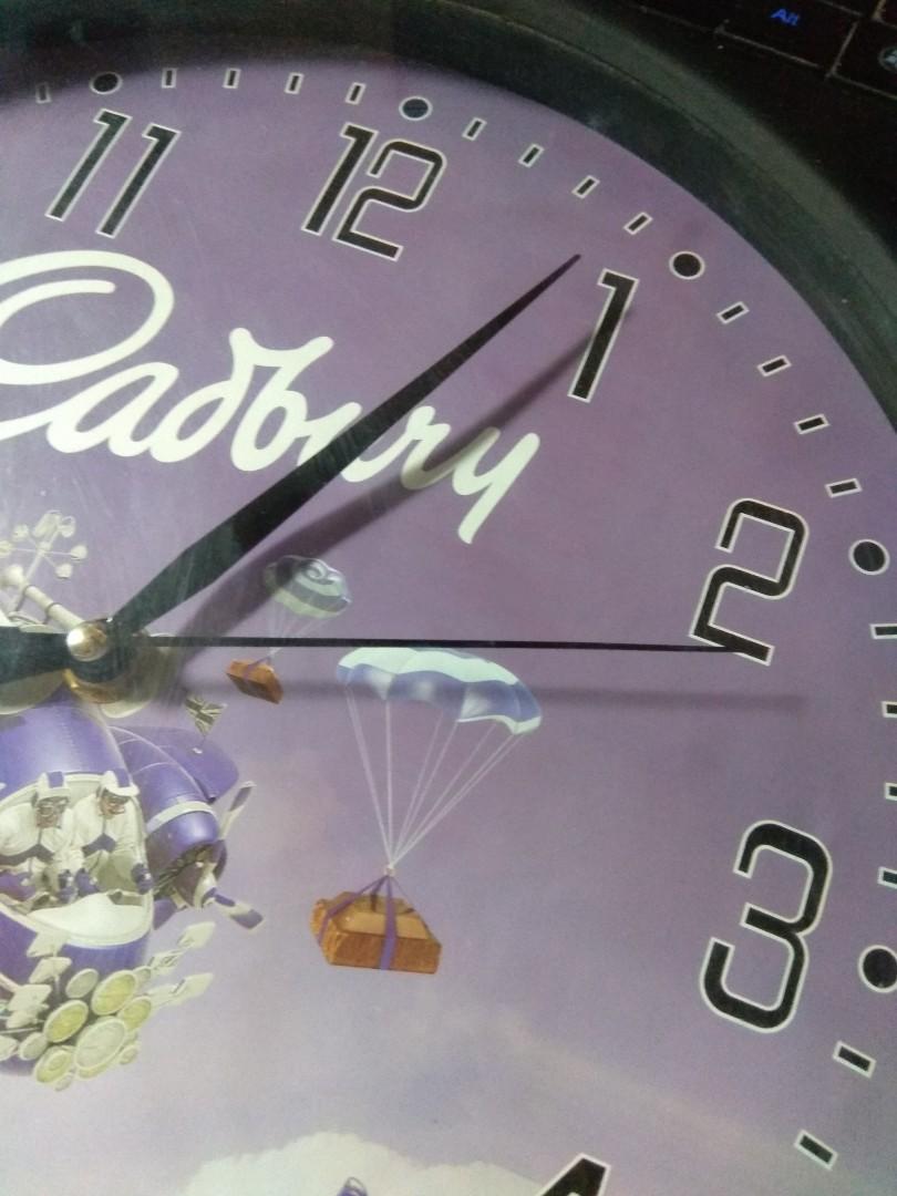 Japan Cadbury Choco wall clock battery operated, Furniture & Home ...