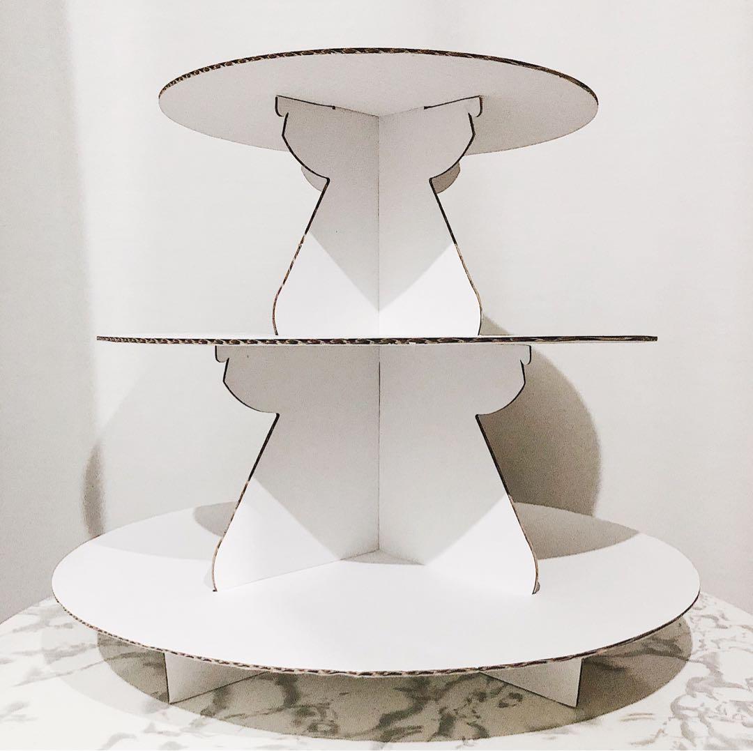 Cupcake Desserts Cardboard Tier Display, Furniture & Home Living, Home ...
