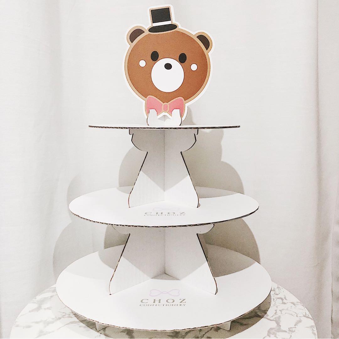 Cupcake Desserts Cardboard Tier Display, Furniture & Home Living, Home ...