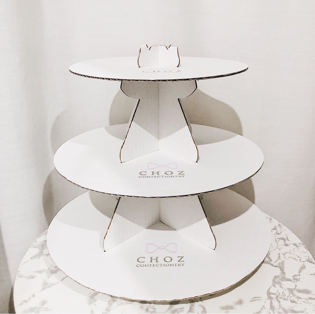 Cupcake Desserts Cardboard Tier Display, Furniture & Home Living, Home ...