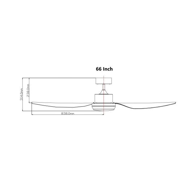 [DC Motor] Fanco Co-Fan Heli Ceiling fan with LED Light, Remote, Home ...