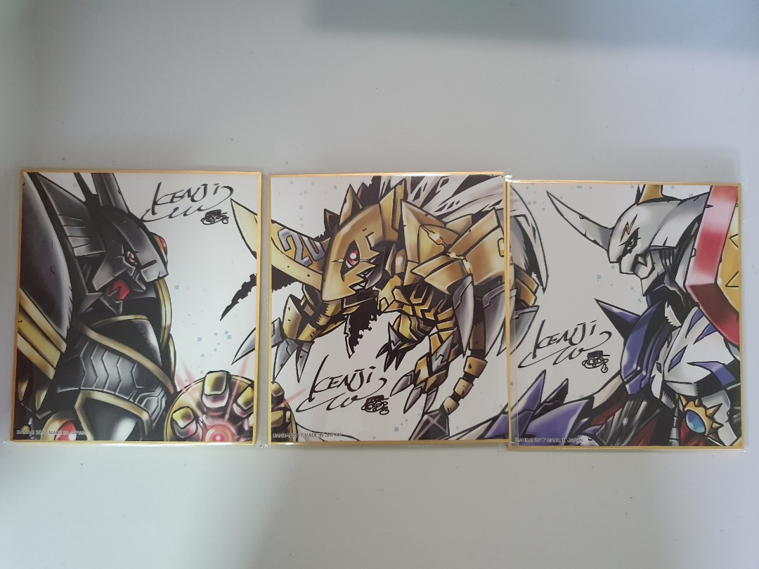 Digimon 20th anniversary Shikishi Set 2017, Hobbies & Toys, Toys ...