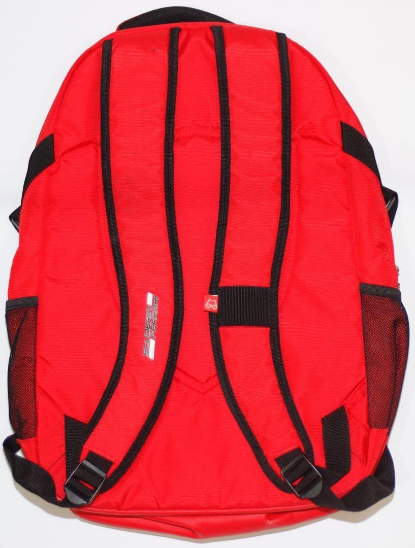 Ferrari Official Licensed Product Sports Backpack Bag School Carry on ...
