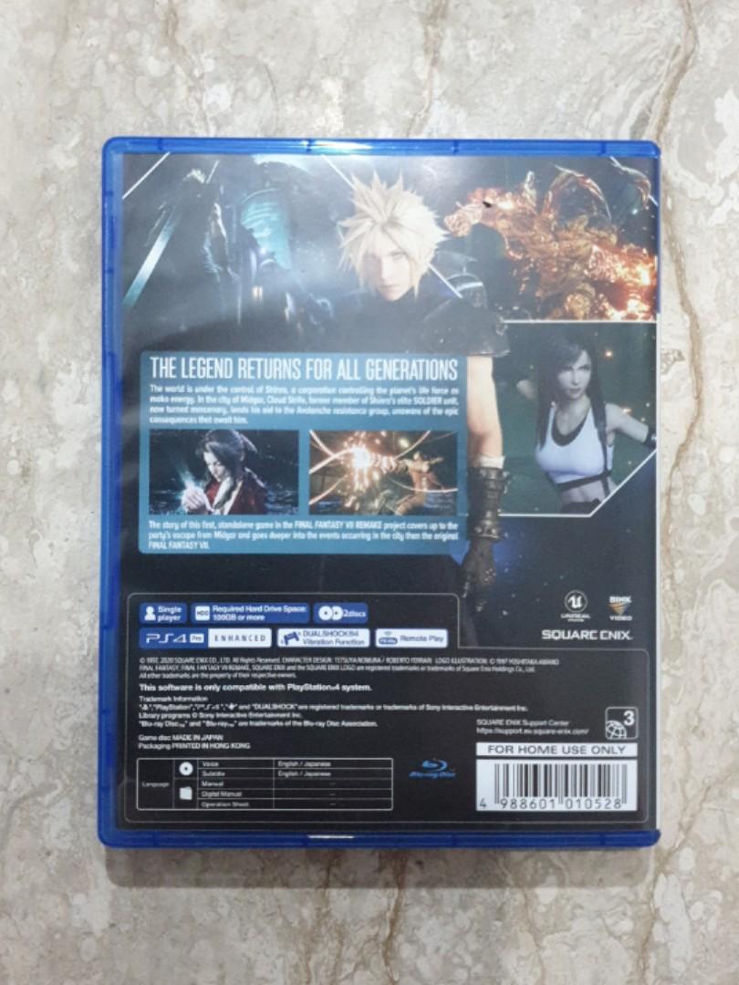 [31/10 update, still avail] Final Fantasy 7 Remake ff7r, Video Gaming, Video Games, PlayStation ...