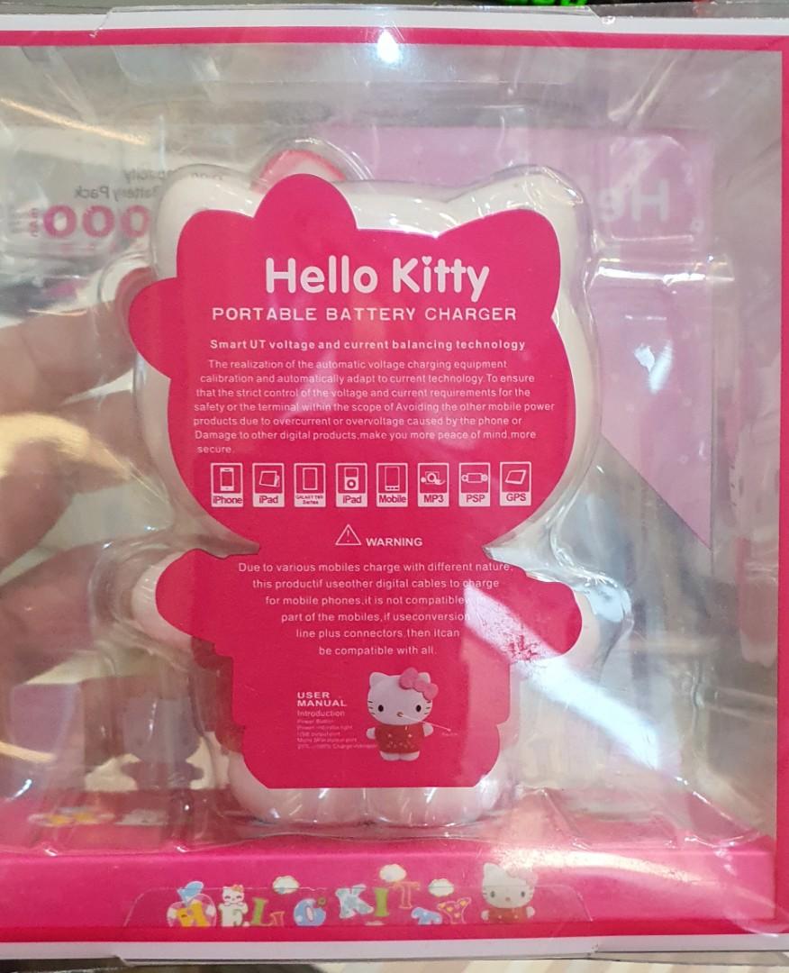 Hello Kitty power bank 12000MAH, Mobile Phones & Gadgets, Mobile ...