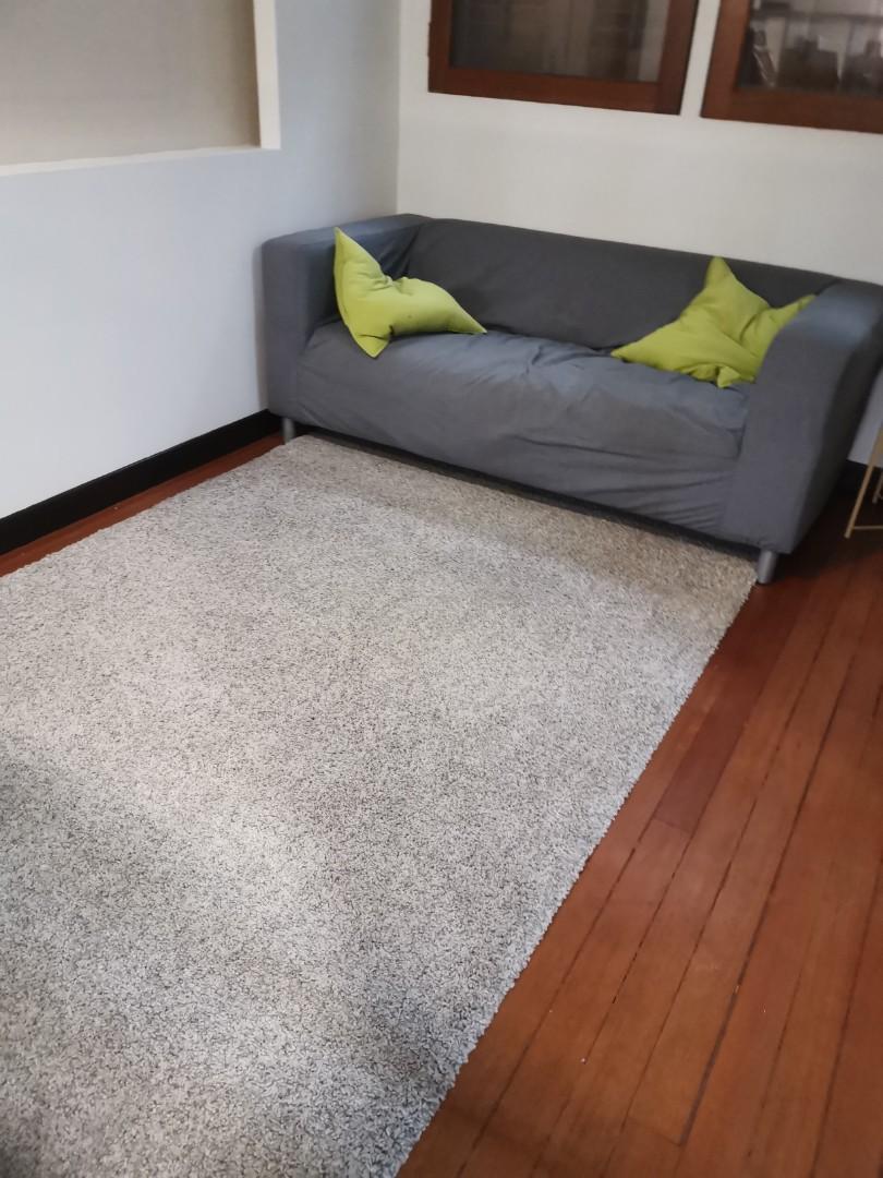 IKEA ALHEDE Off-white High Pile Rug, Furniture & Home Living, Home ...