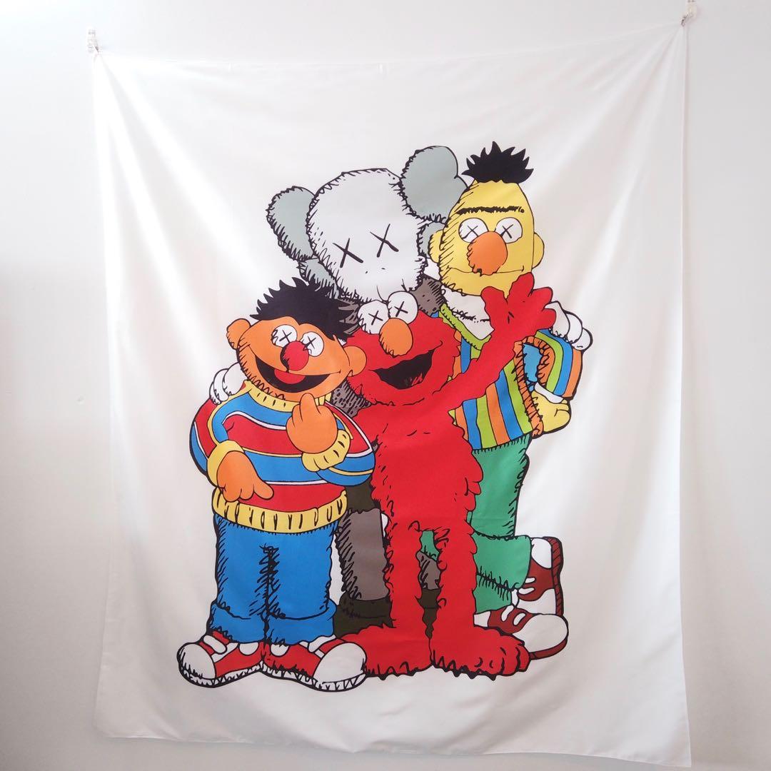 KAWS Design Cloth/ Backdrop, Furniture & Home Living, Kitchenware ...