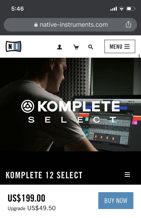 Komplete 12 select, Hobbies & Toys, Music & Media, Musical Instruments ...