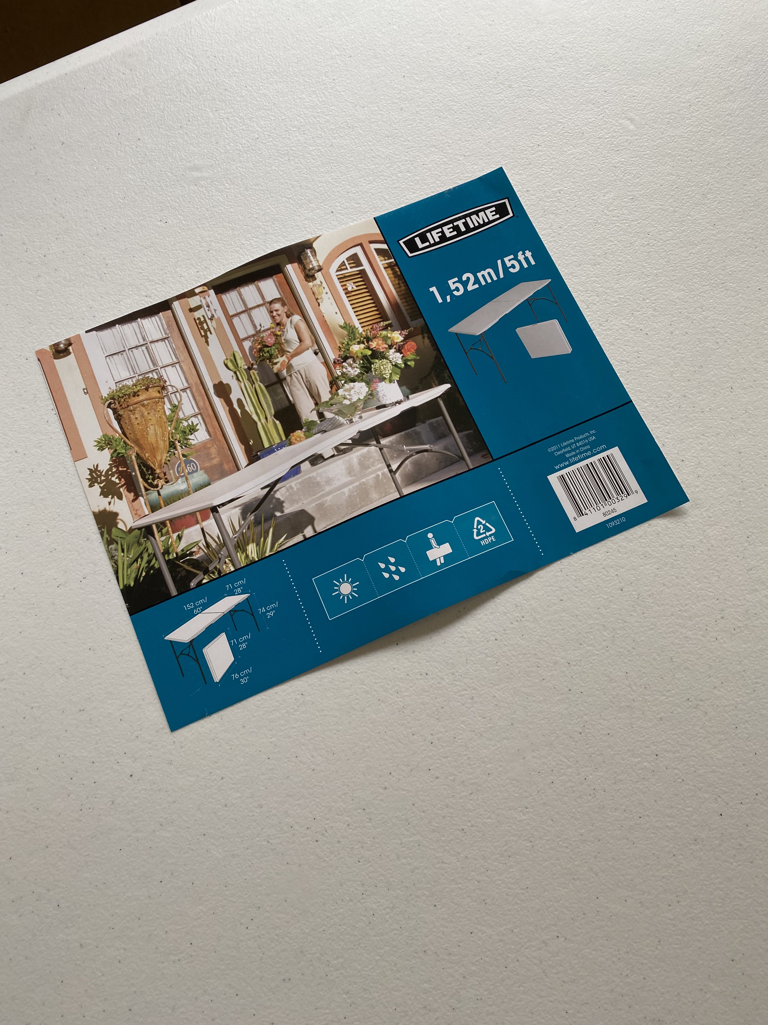 Lifetime table 5FT, Furniture & Home Living, Furniture, Tables & Sets ...