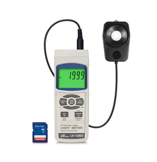 Light Meter, Datalogger, Illumination Recorder, Lux Meter, Lutron, LX-1128SD, Commercial ...